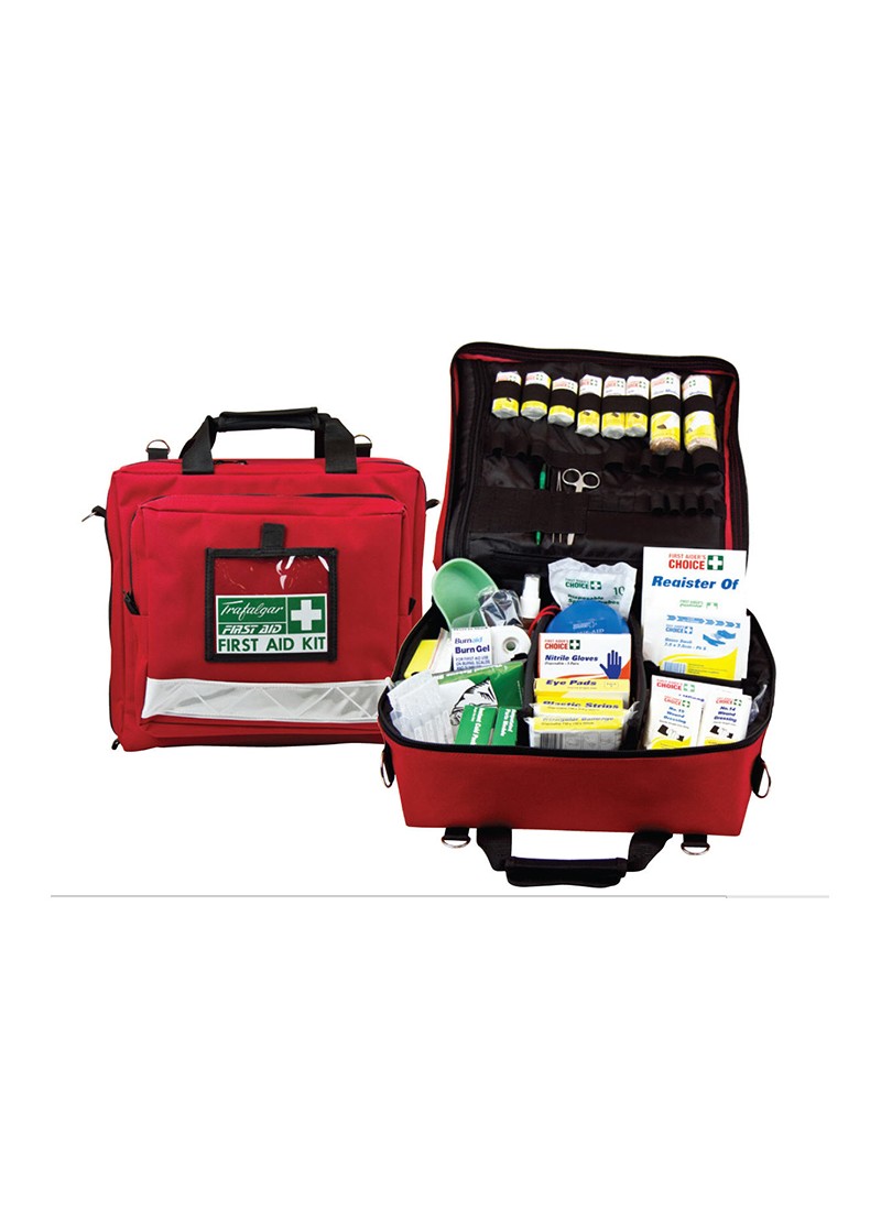 National WorkPlace First Aid Kit Wall Mount Portable Soft Case
