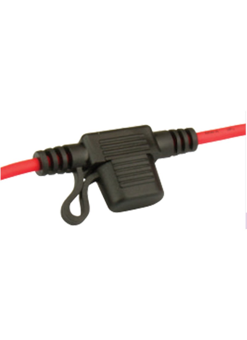 Mini Blade Fuseholder - In line with Cap and Wire