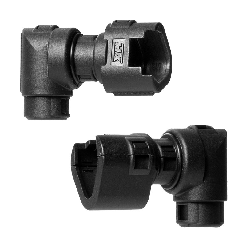 Harnessflex Backshell 90° Elbow for 3 Way DT Connector and NC08 Conduit ...