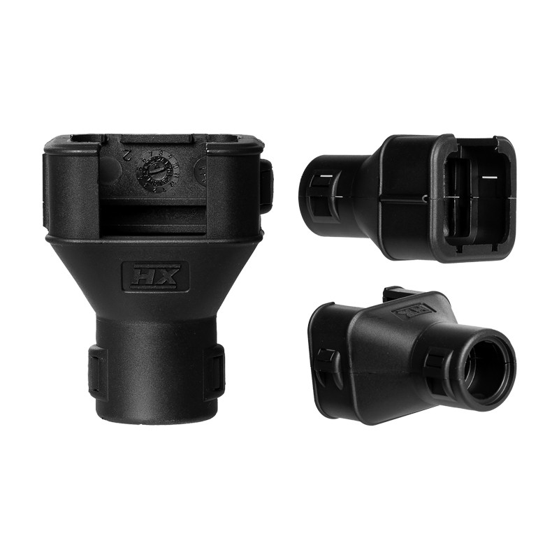 Harnessflex Backshell Straight, 6 Way AMPSEAL 16, Standard Plug, NC12 ...