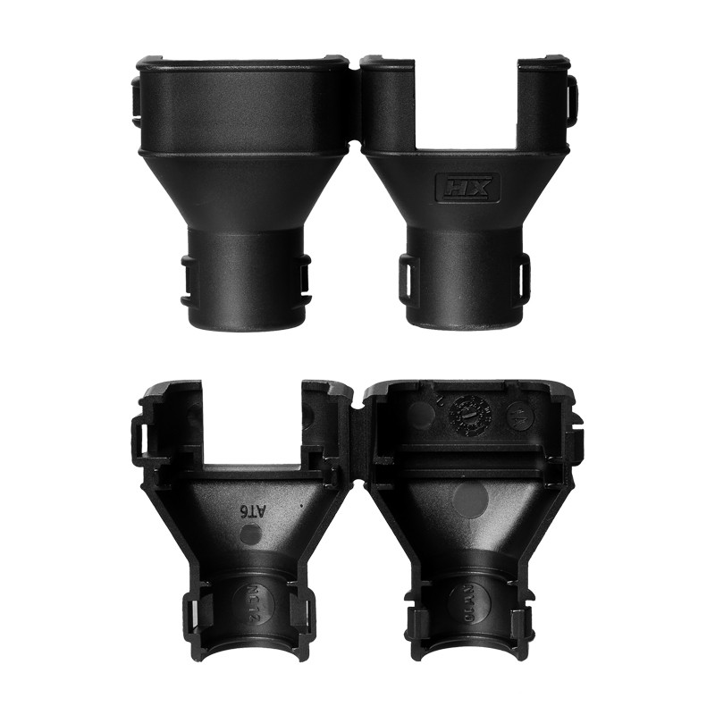 Harnessflex Backshell Straight, 6 Way AMPSEAL 16, Standard Plug, NC12 ...